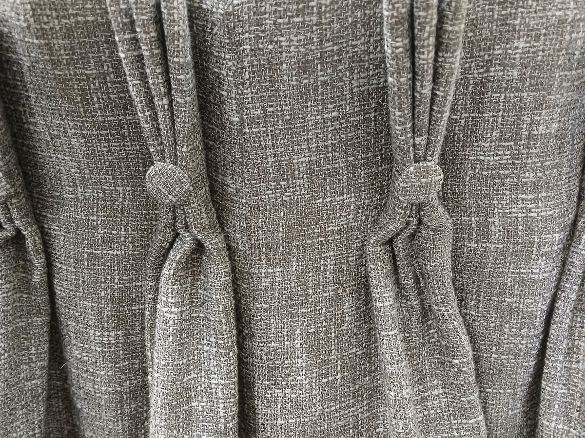 Grey hessian weave, B/O lined, 3657 – THE CURTAIN EMPORIUM